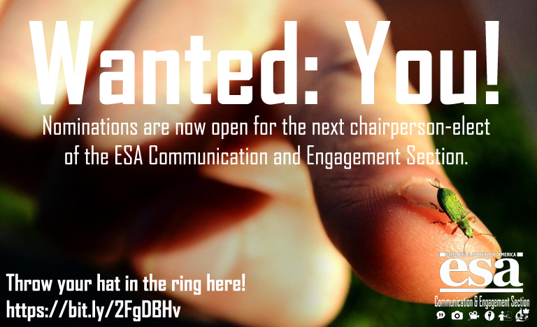 Wanted: You! Nominations now open for 2018-2020 chair-elect position ...